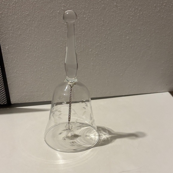 Princess House | Accents | Princess House Clear Glass Bell | Poshmark